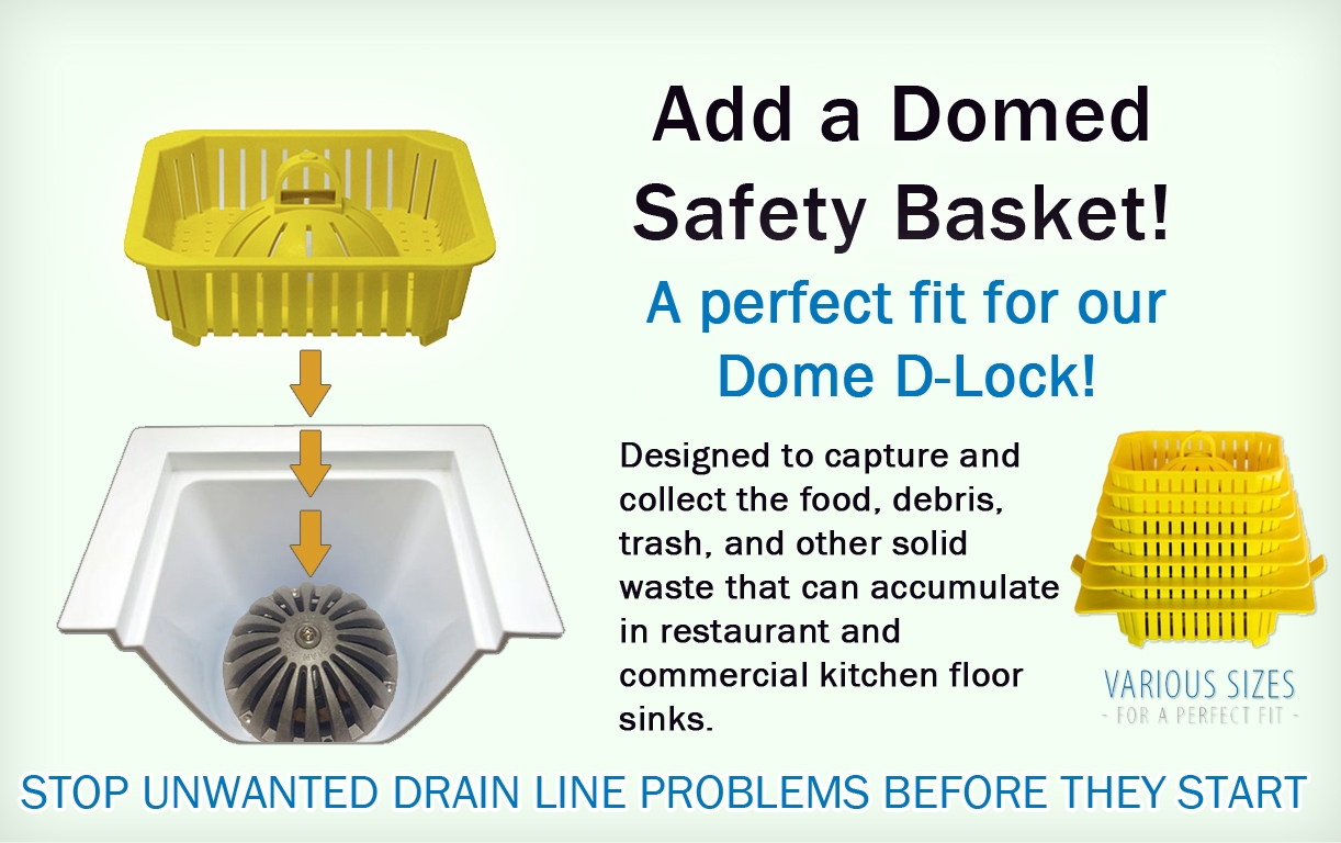 Dome-D-Lock Cast Aluminum Floor Sink Locking Dome Strainer by Guardian ...