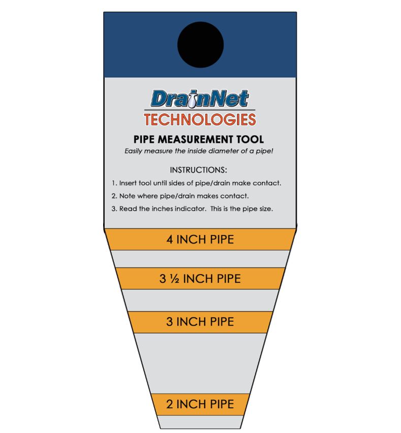 Drain Pipe Measuring Tool - Drain-Net