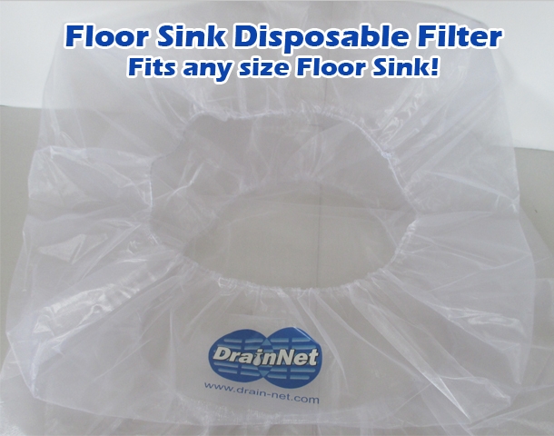 Disposable filter for odd shape floor sinks - Drain-Net