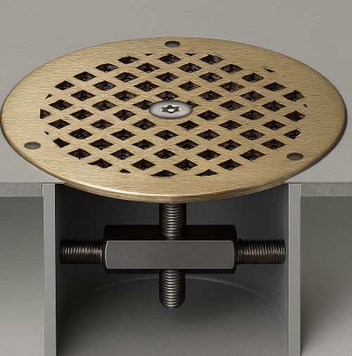 Smith - 6" Round with Lock and Stop Drain Lock - Drain-Net