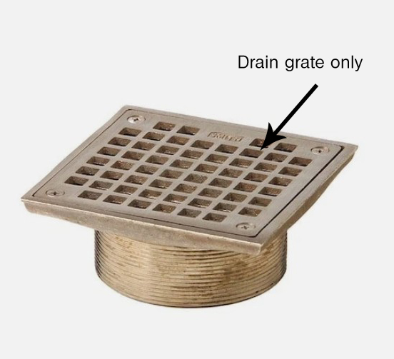 Jay R. Smith 5" Square Drain Cover (4-5/8" actual) Polished Nickel ...