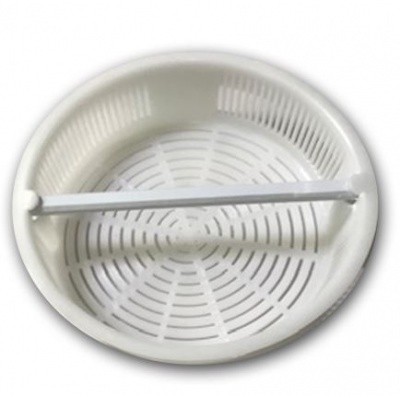Round Plastic Strainer Basket for Floor Sinks 6.5" and 9.5" | Drain-Net